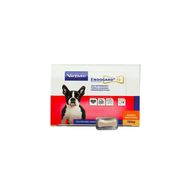 Virbac - Endogard 10 Kg. Tableta x Unidad | Petlover